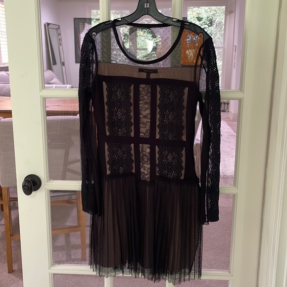 BCBGMaxAzria | Dresses | Bcbg Max Azaria Short Party Dress Sheer Lace | Poshmark